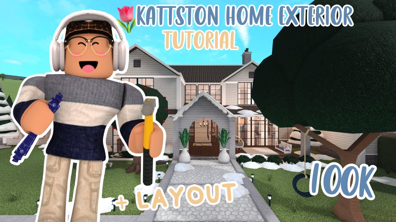 Kattston Roleplay House EXTERIOR + LAYOUT! *SPEEDBUILD* Roblox Bloxburg ...