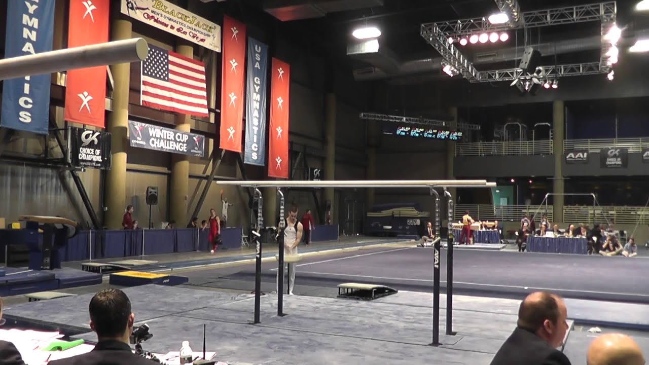Andrew Rickly - Parallel Bars - 2013 Winter Cup Prelims - YouTube