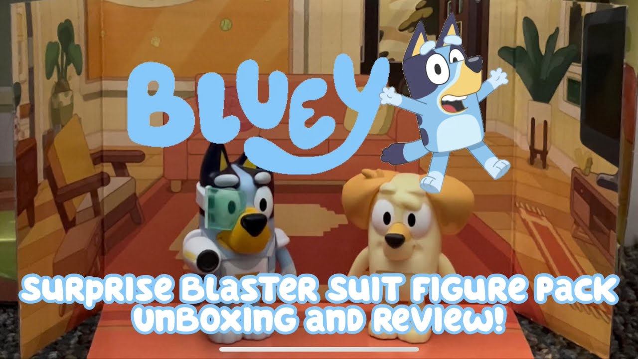 Bluey Surprise Blaster Suit Figure Pack Unboxing and Review! - YouTube
