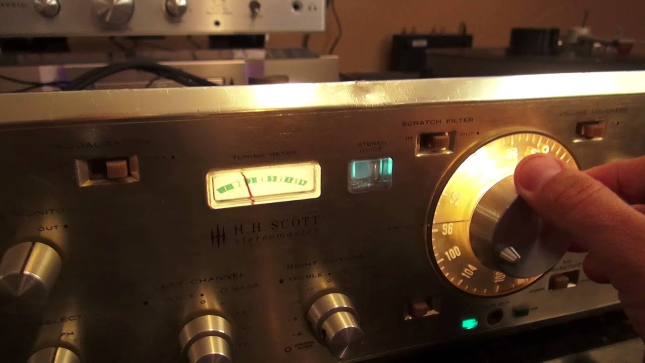 H.H Scott Type 355 AM FM Multiplexer Stereo Control Center - YouTube