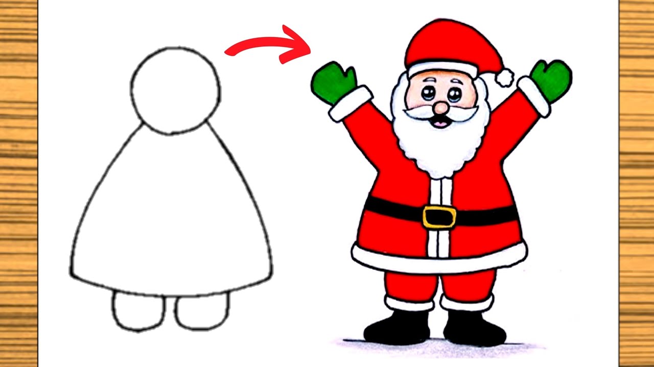 How to Draw Santa Claus Easy | Christmas Drawing | Santa Claus Drawing ...