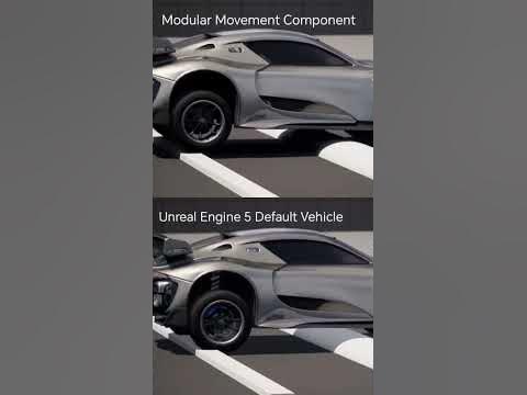 Modular Movement component vs default unreal vehicle #gaming #blender #unrealengine #ue5 - YouTube