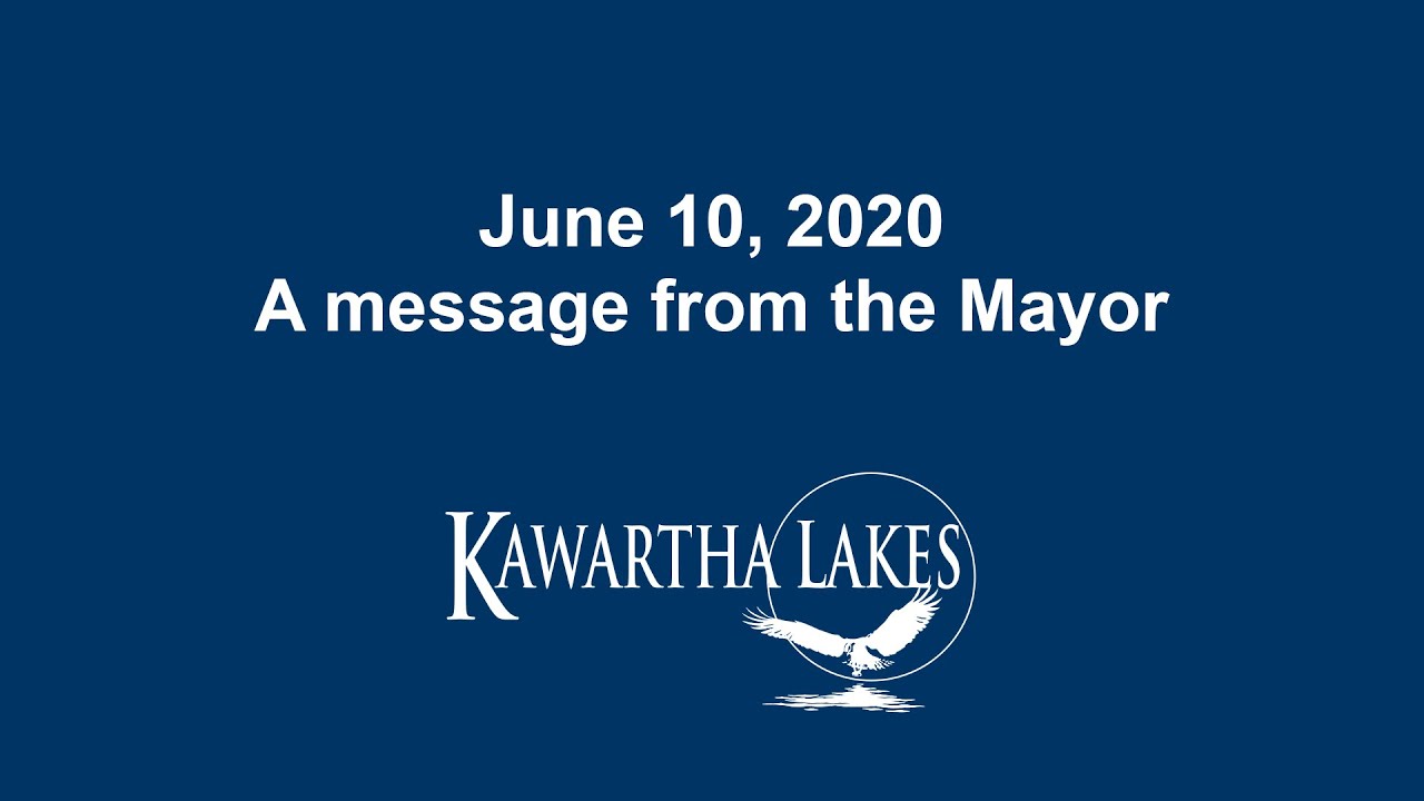 June 10, 2020. A message from the Mayor - YouTube