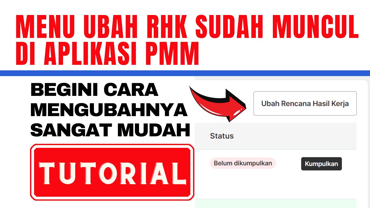 CARA MENGUBAH RHK (RENCANA HASIL KERJA) DI PMM - YouTube