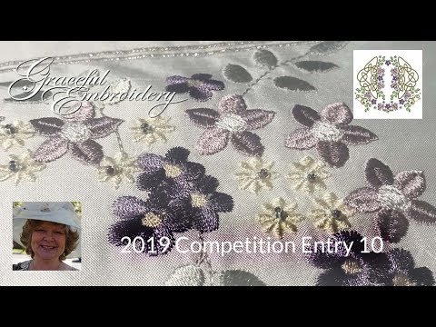 Machine Embroidery Competition Entry 10 - YouTube