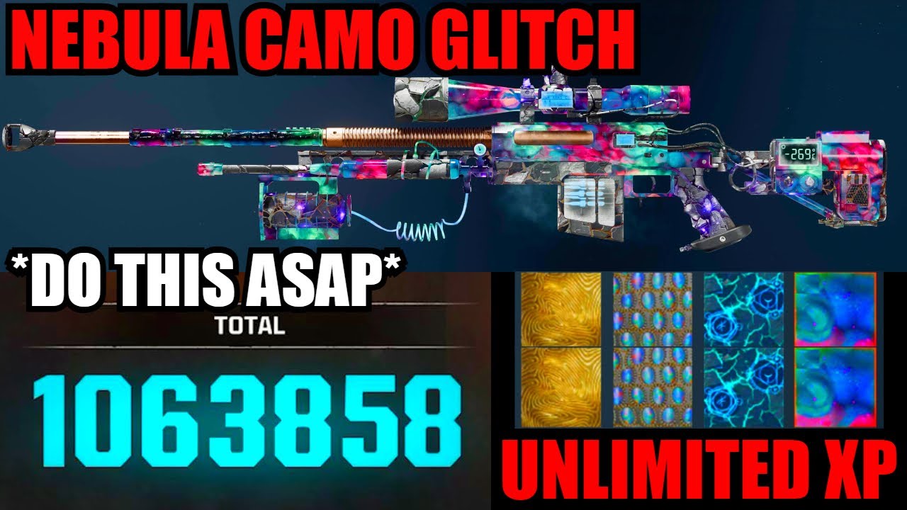 *USE ASAP* NEBULA CAMO GLITCH BO6! SOLO/UNLIMITED XP GLITCH BO6! BO6 ...