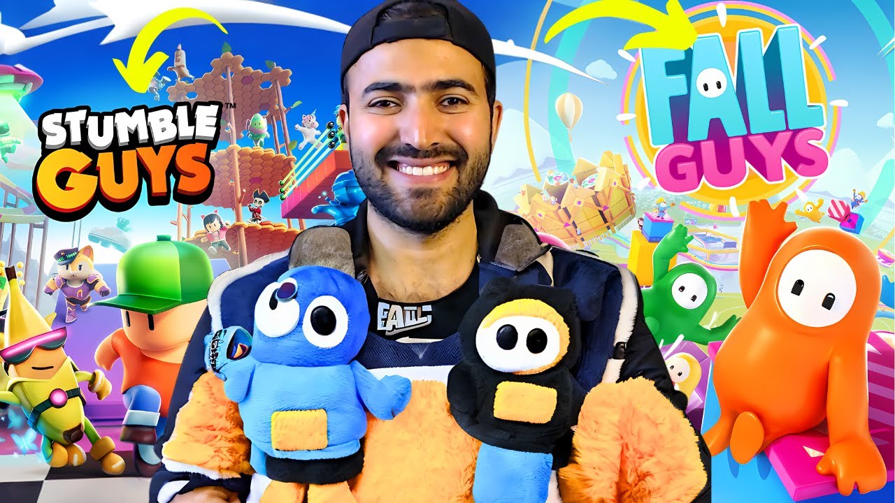 fall guys vs stumble guys 🔥تحدي ما بين🔥متابعيتن فول جايز و استمبل جايز ...