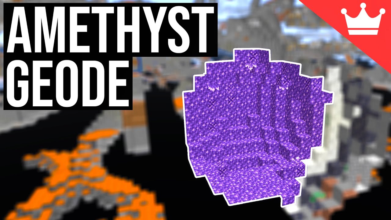 How to Find Amethyst Geode in Minecraft (All Versions) - YouTube