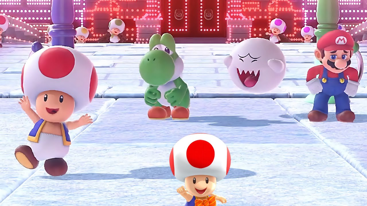 Super Mario Party Jamboree Minigames Toad Gameplay With Gusto - YouTube