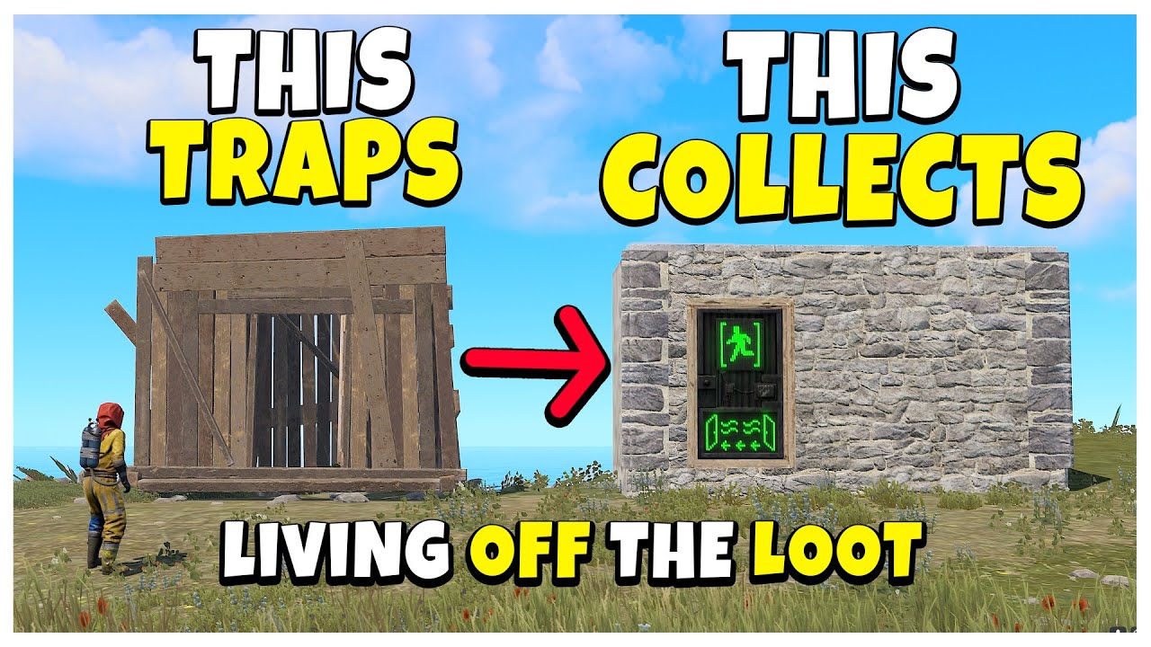 RUST | I Built an AFK Trap Base To Help Me Live Off The Loot - LOTL ...