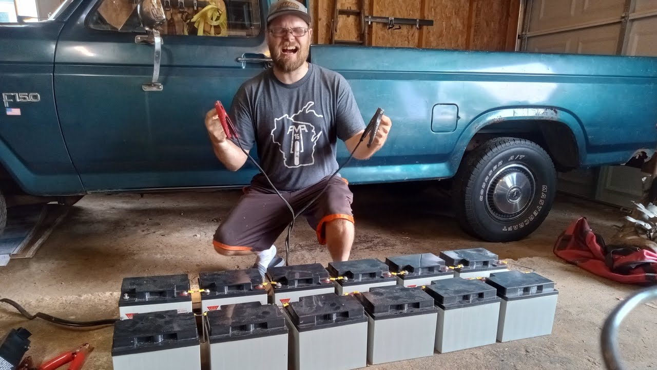 120 volts shocks me while testing batteries - YouTube
