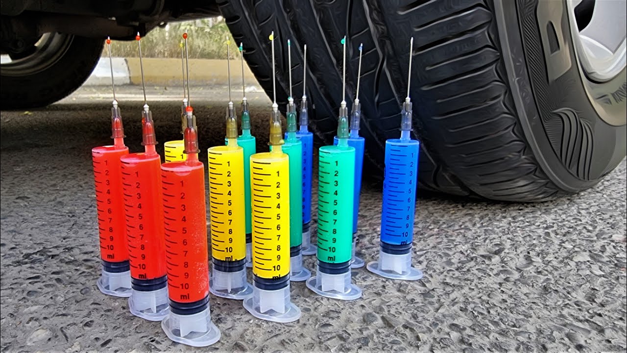 ASMR SATISFYING VIDEOS | CAR RUNNING OVER STUFF - YouTube