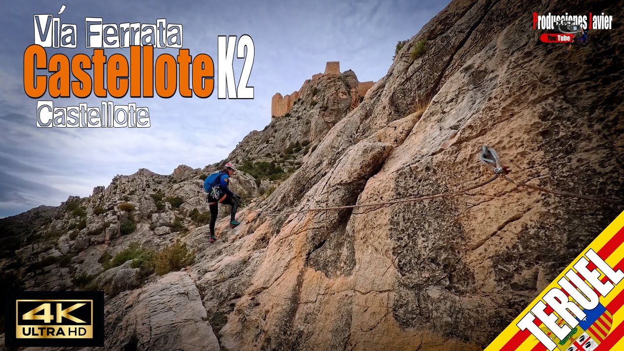 Vía Ferrata Castellote K2. Castellote - YouTube