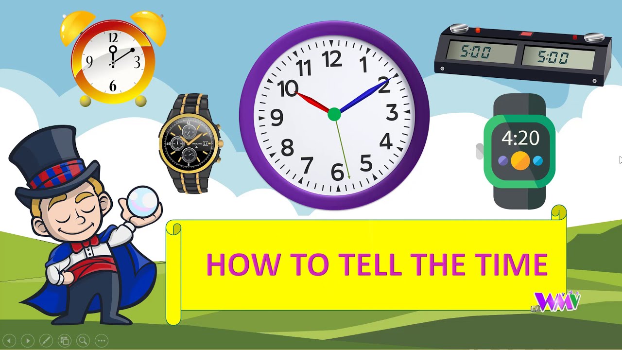 Telling Time Clock Clipart