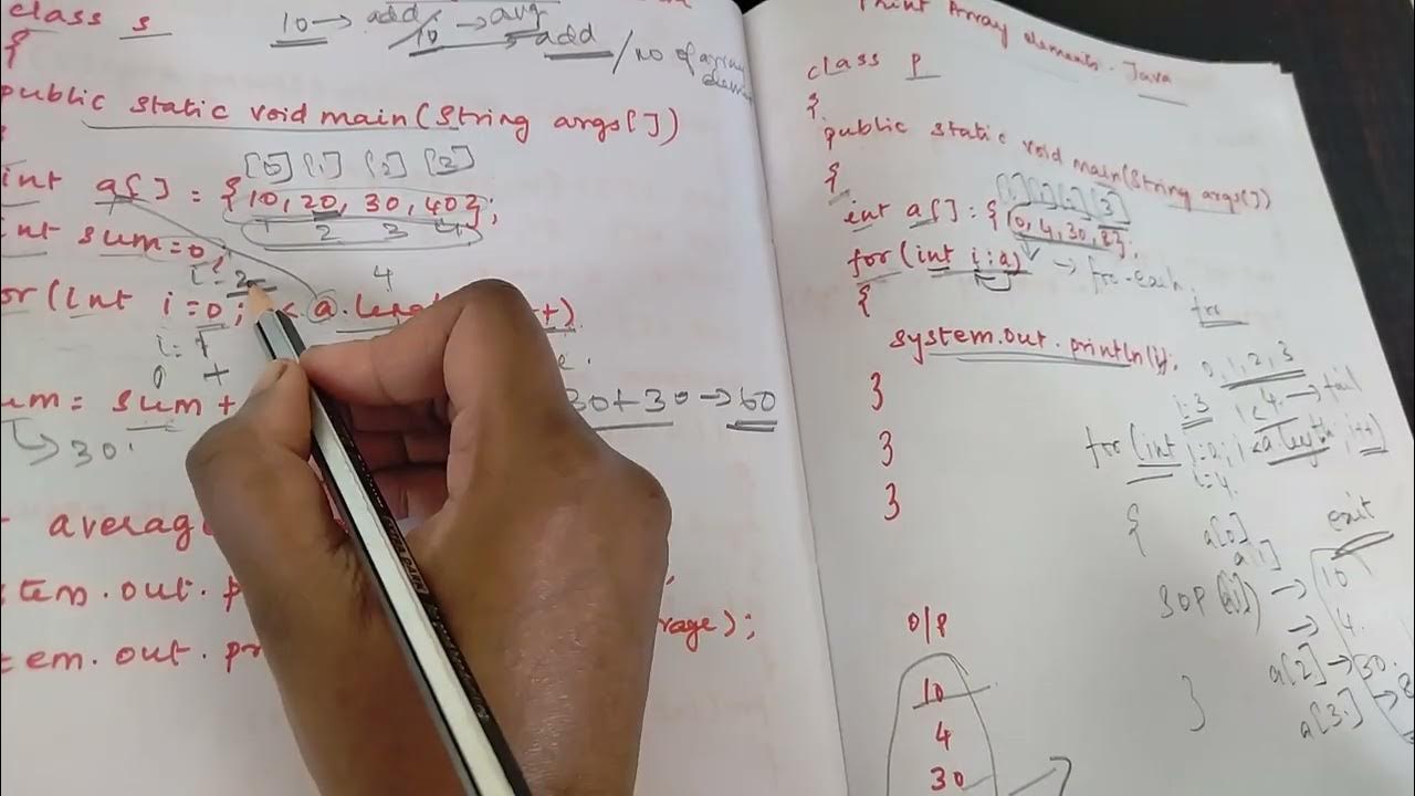 Java program to find sum and average of array elements in Tamil| Java interview program in Tamil ...