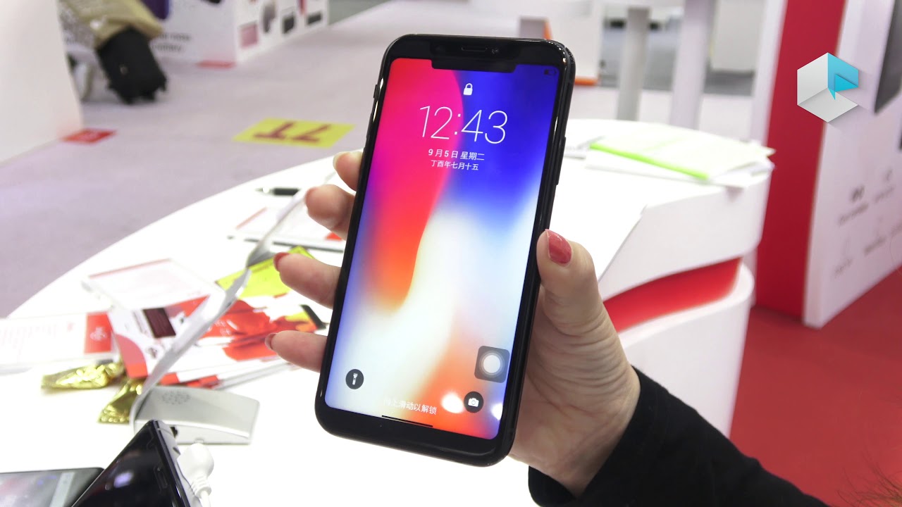 iPhone X copy with fake notch by AllCall Mobile - YouTube