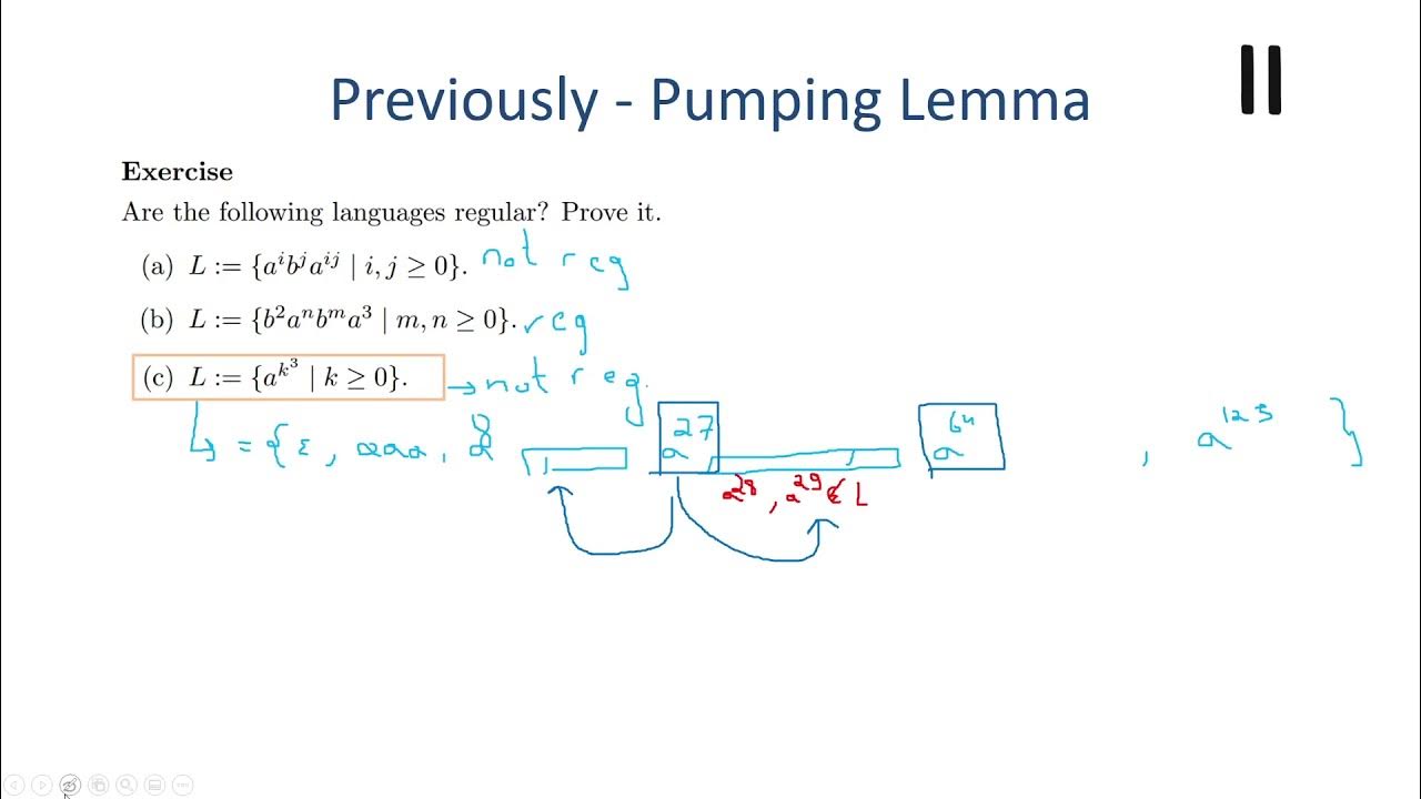 Revision: Pumping Lemma, Regex, PDA,.. | CMPS 257 Recitation 7 Fall 21 - YouTube