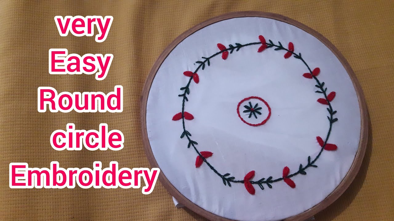 Latest Circle Design Stitch | Easy Circle Embroidery Tutorial | fashion ...