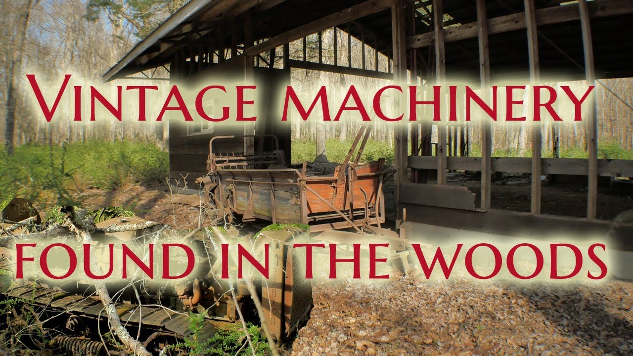 Vintage machinery found in the woods - YouTube
