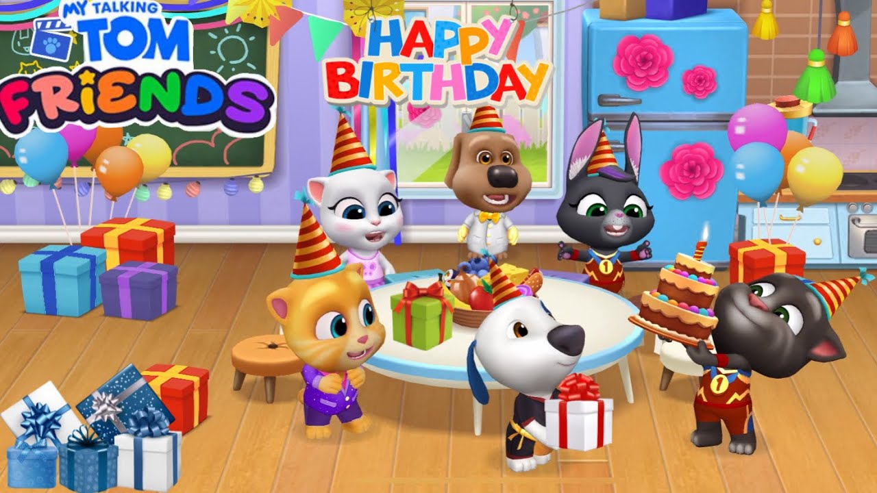 Happy Birthday Tom and Friends🎉🎂🎁|| Talking Tom Friends - YouTube