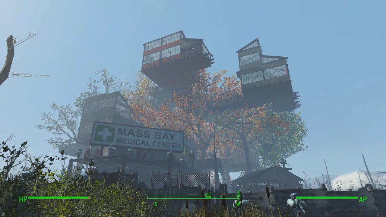 Fallout 4 Murkwater Construction Site Settlement Build Walkthrough with ...