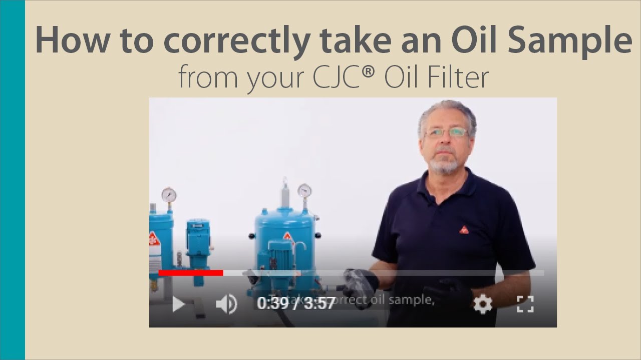 How to correctly taken an oil sample from your CJC Oil Filter - YouTube