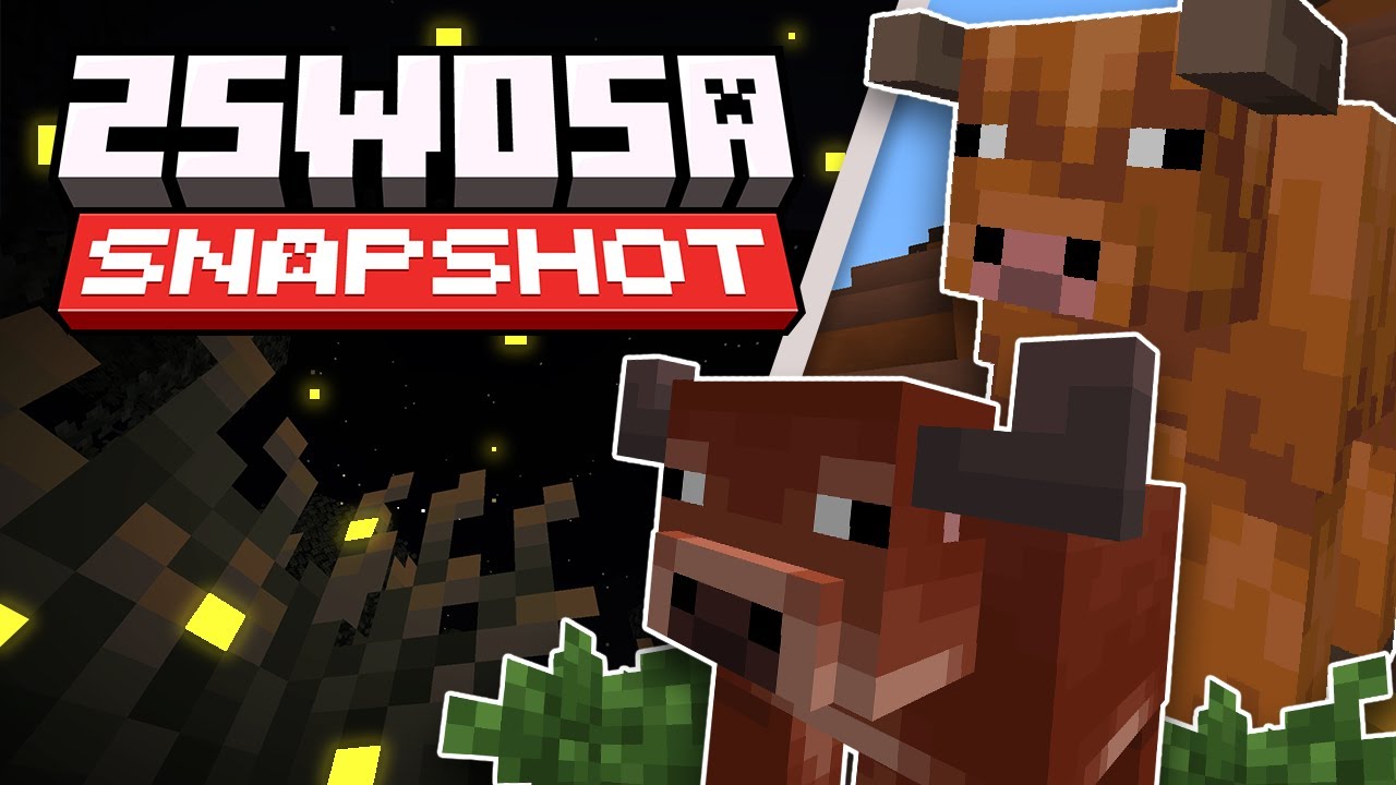 ¡LUCIÉRNAGAS y NUEVAS VACAS! 🐄🔥| Snapshot 25W05A Minecraft REVIEW - YouTube