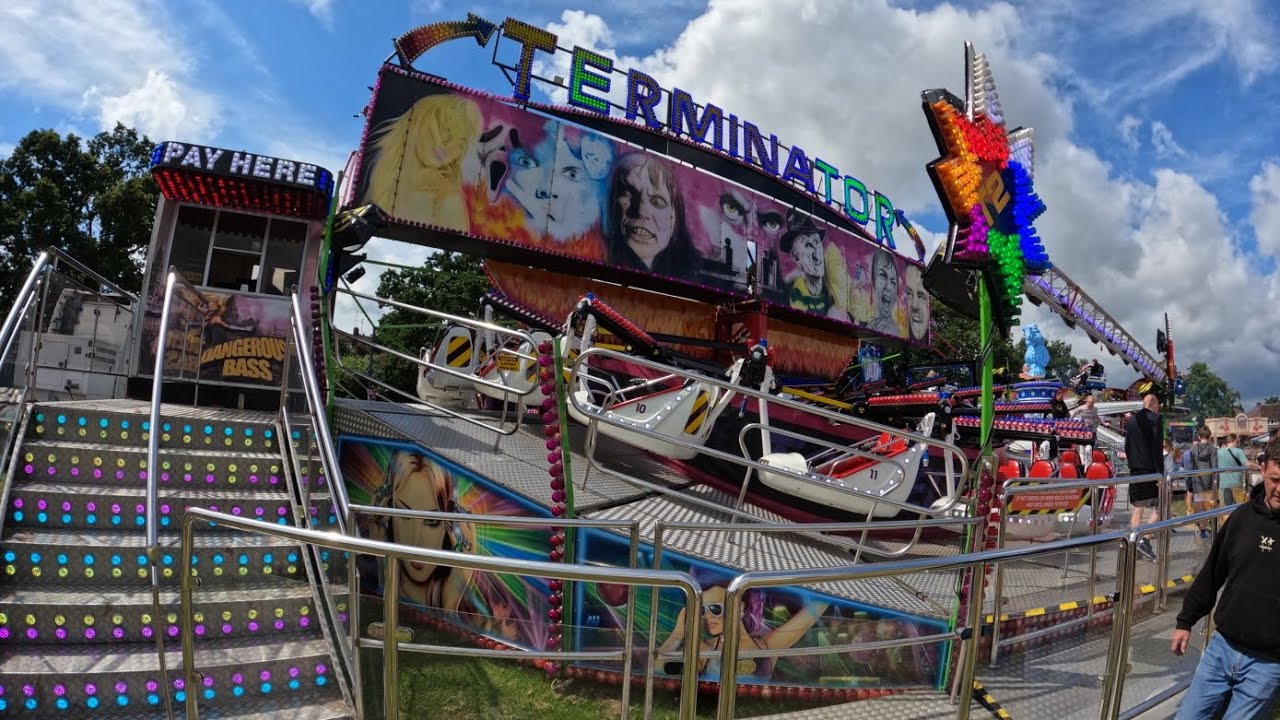 Swales Baileys Terminator Onride POV Kettering Feast Fair 2024 - YouTube