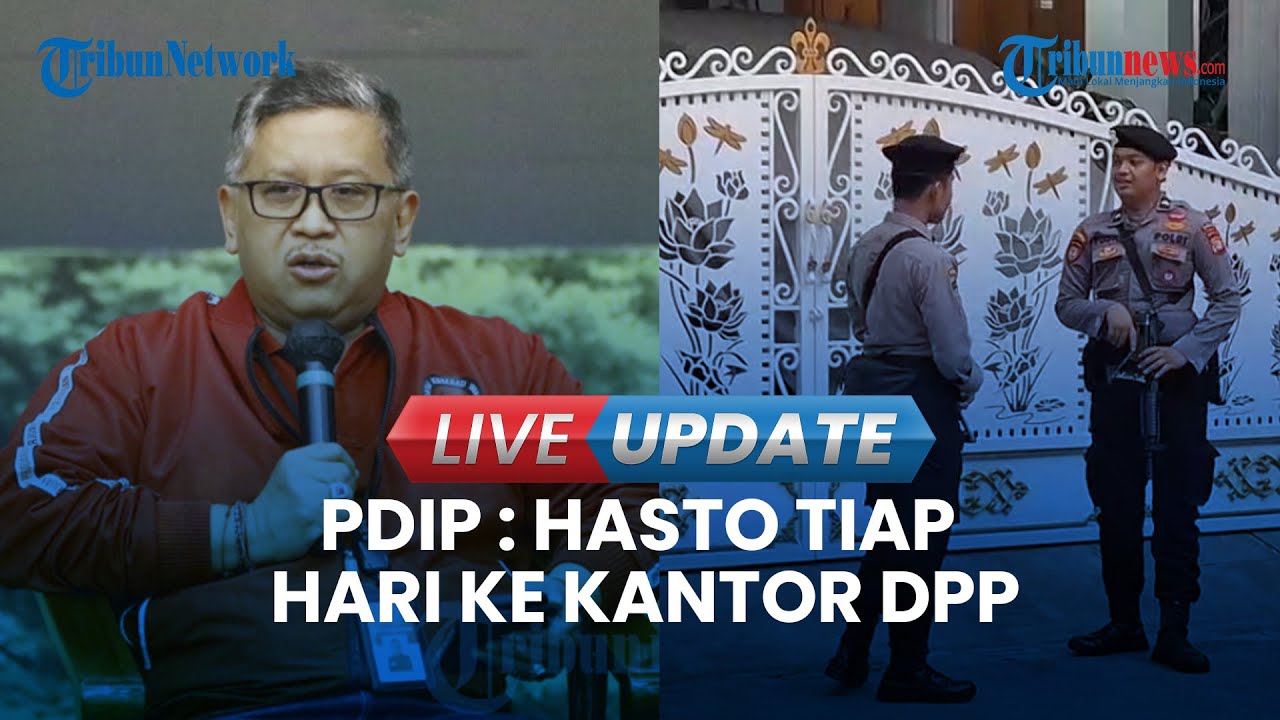 🔴LIVE UPDATE | 2 Rumah Hasto Digeledah KPK, PDIP Ungkap Hasto Tiap Hari ke Kantor DPP - YouTube