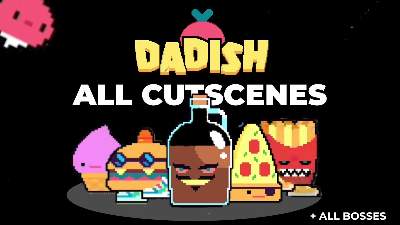 Dadish - All Cutscenes & Boss Battles - YouTube