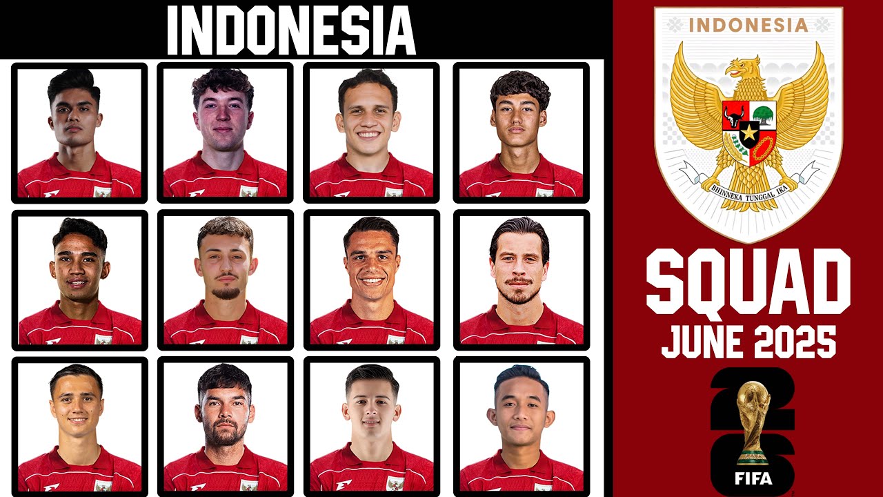INDONESIA Official Squad June 2025 | Indonesia Squad June 2025 | FIFA ...