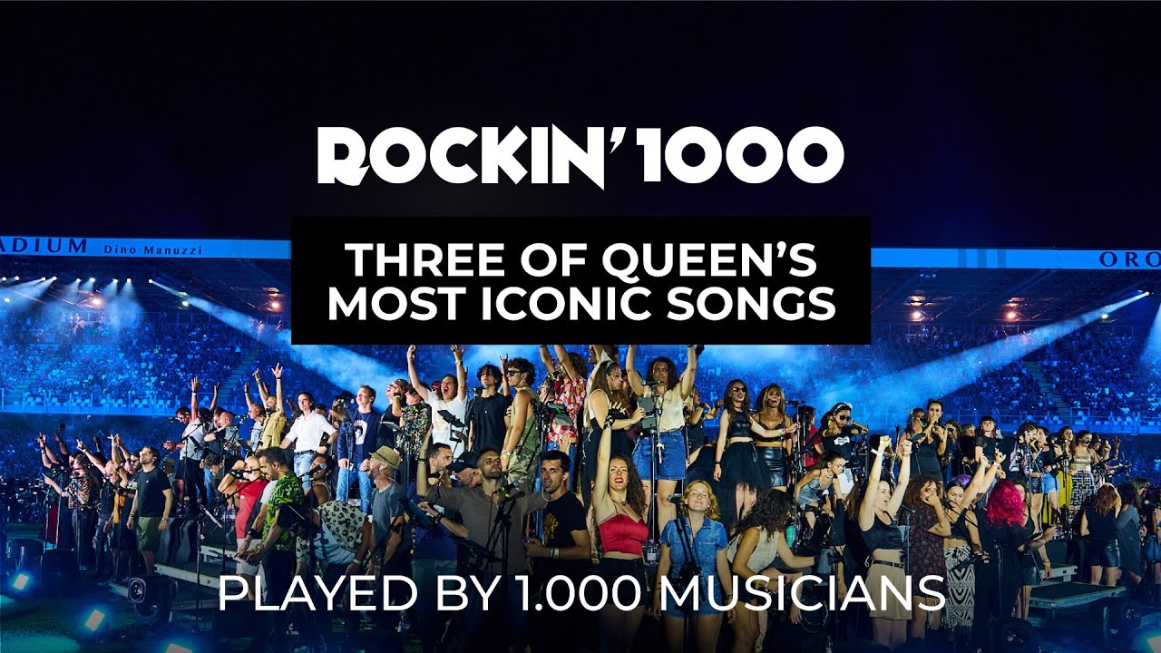3 of the most iconic Queen's song played by 1000 musicians | Rockin ...