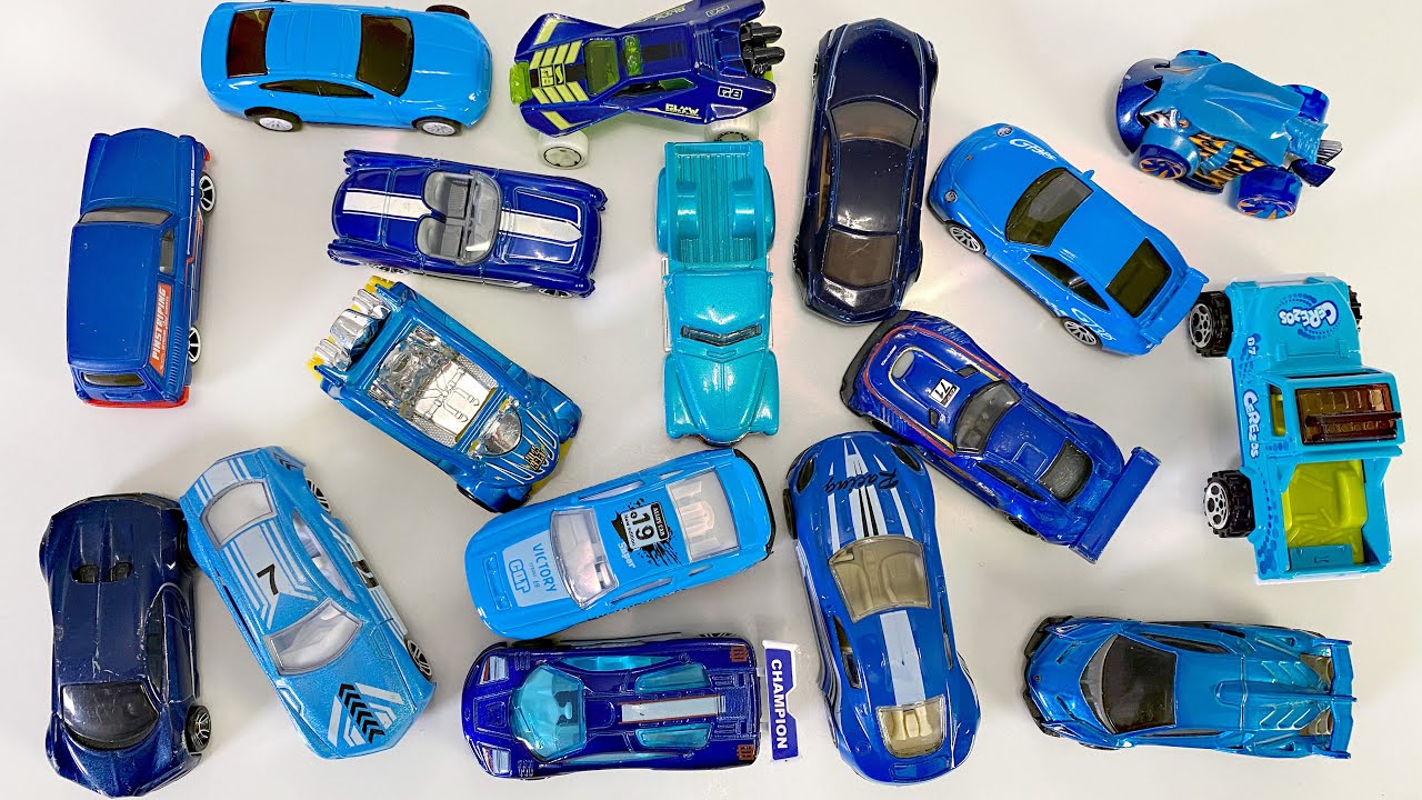 Lots of blue cars in one place! Car models from my collection - YouTube