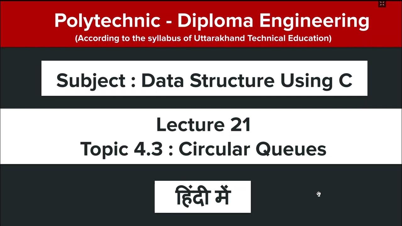 Lecture 21 - Circular Queues - YouTube