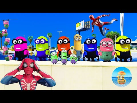 Project 63 Funniest Spider-Man vs Minions Ragdoll Moments Ever 🤣 |  #SpidermanRagdoll #MinionsCrash