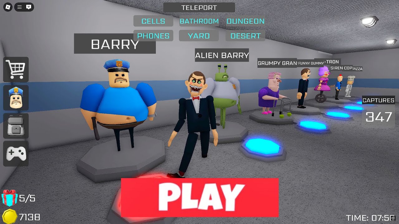 🔴LIVE | PLAYING As All NEW Barry MORPHS And USING POWERS ROBLOX BARRY'S ...