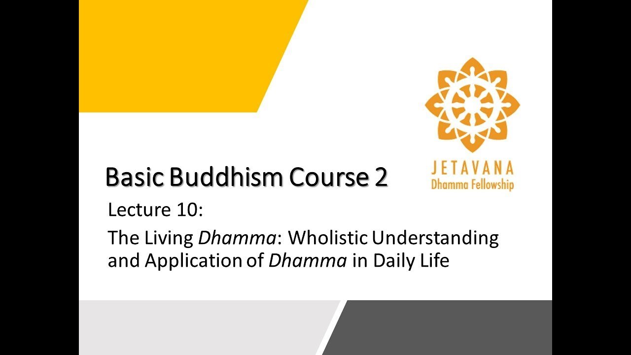 2017.0909 The Living Dhamma: Wholistic Understanding & Application of ...