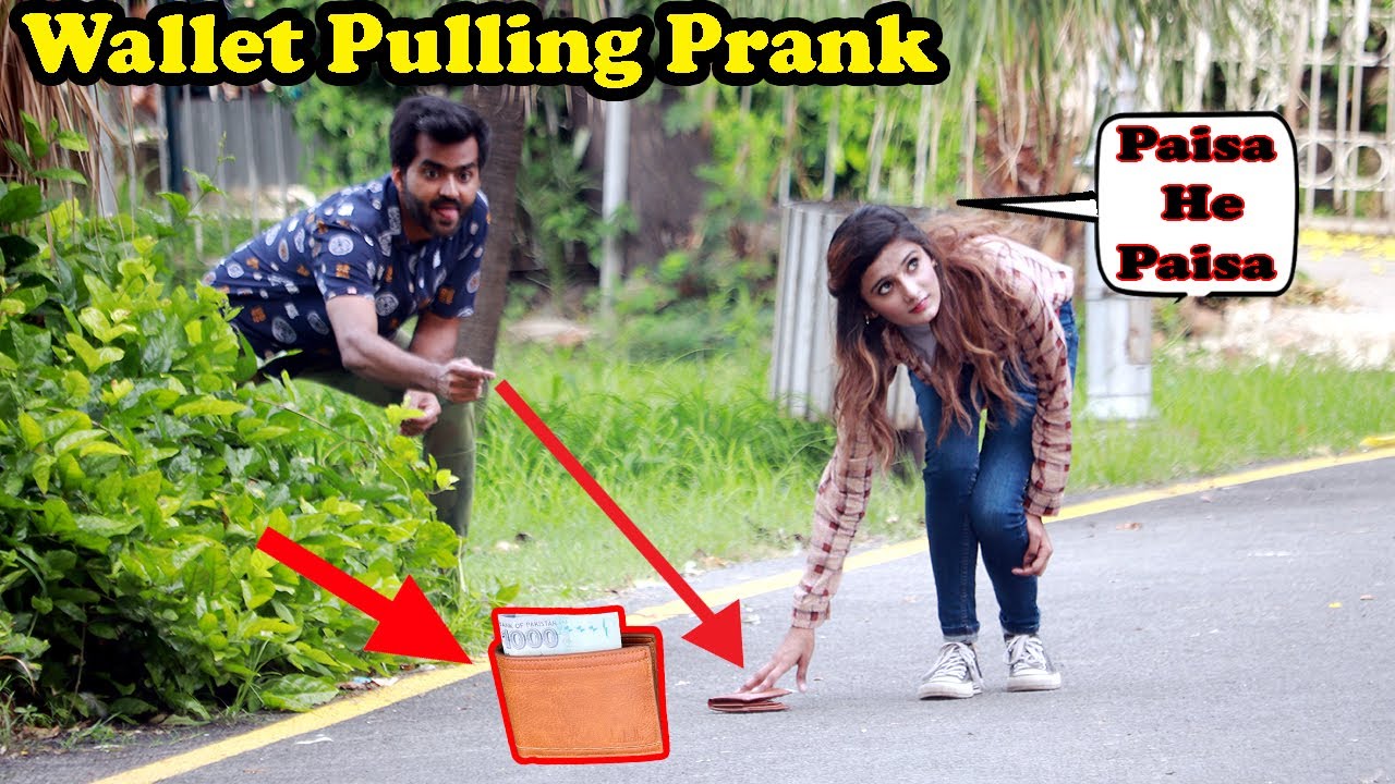 Wallet Pulling Prank On Girl @Waqasranaofficial - YouTube