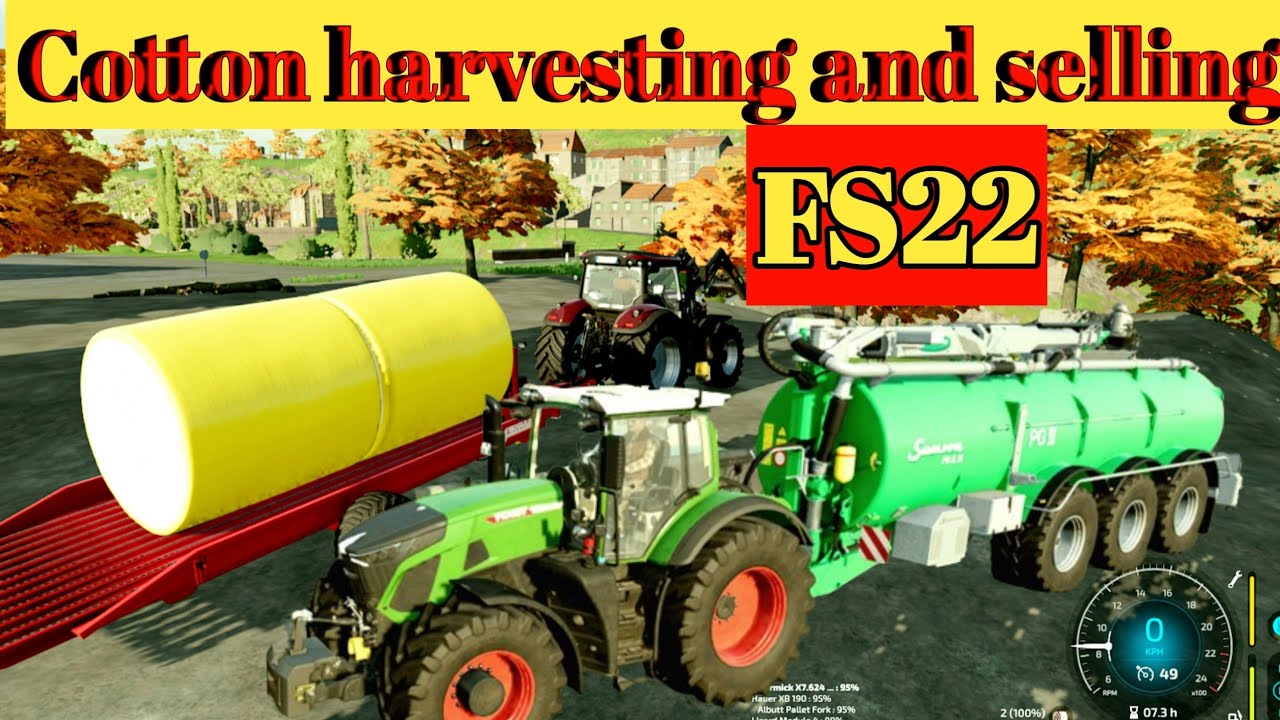 Cotton Harvesting | And Sealing Complete Procedure | Farming Simulator ...