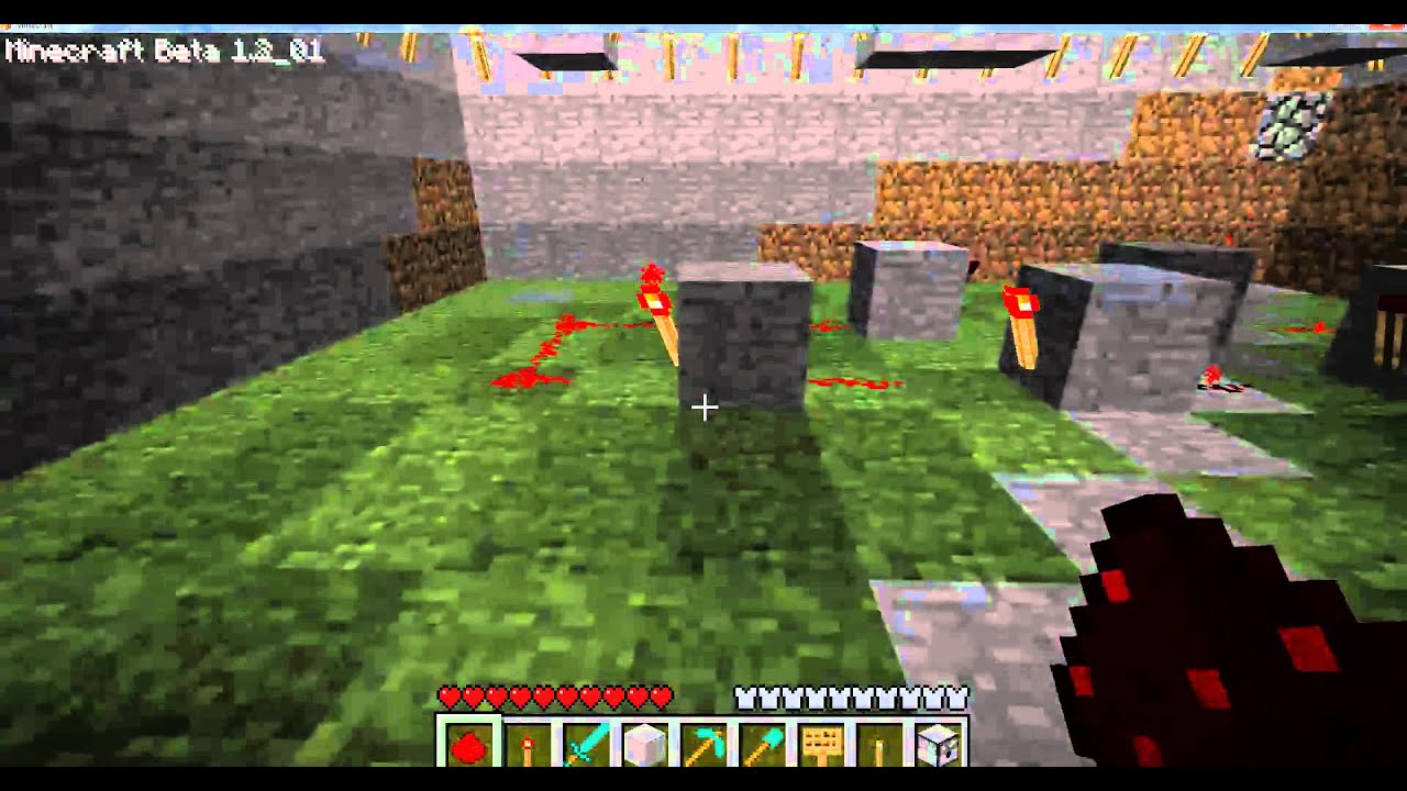 How to make RAPID fire machine guns-Minecraft - YouTube