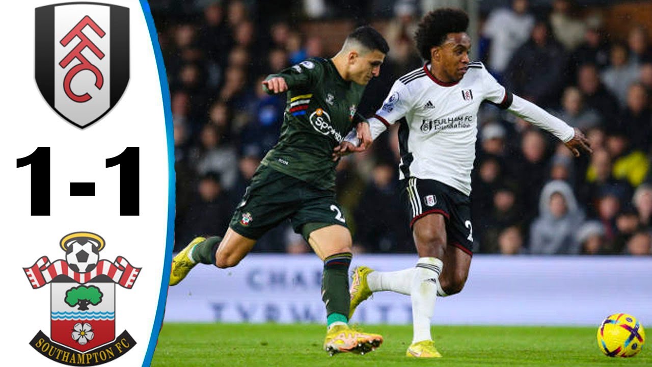 Fulham vs Southampton [2-1] All Highlights [31.12.2022] gameplay [pes ...