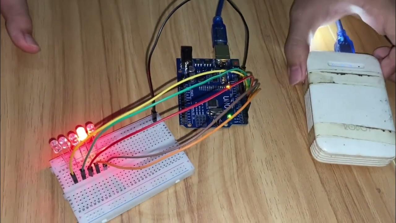 Membuat led mennyala secara bergantian dengan arduino - YouTube