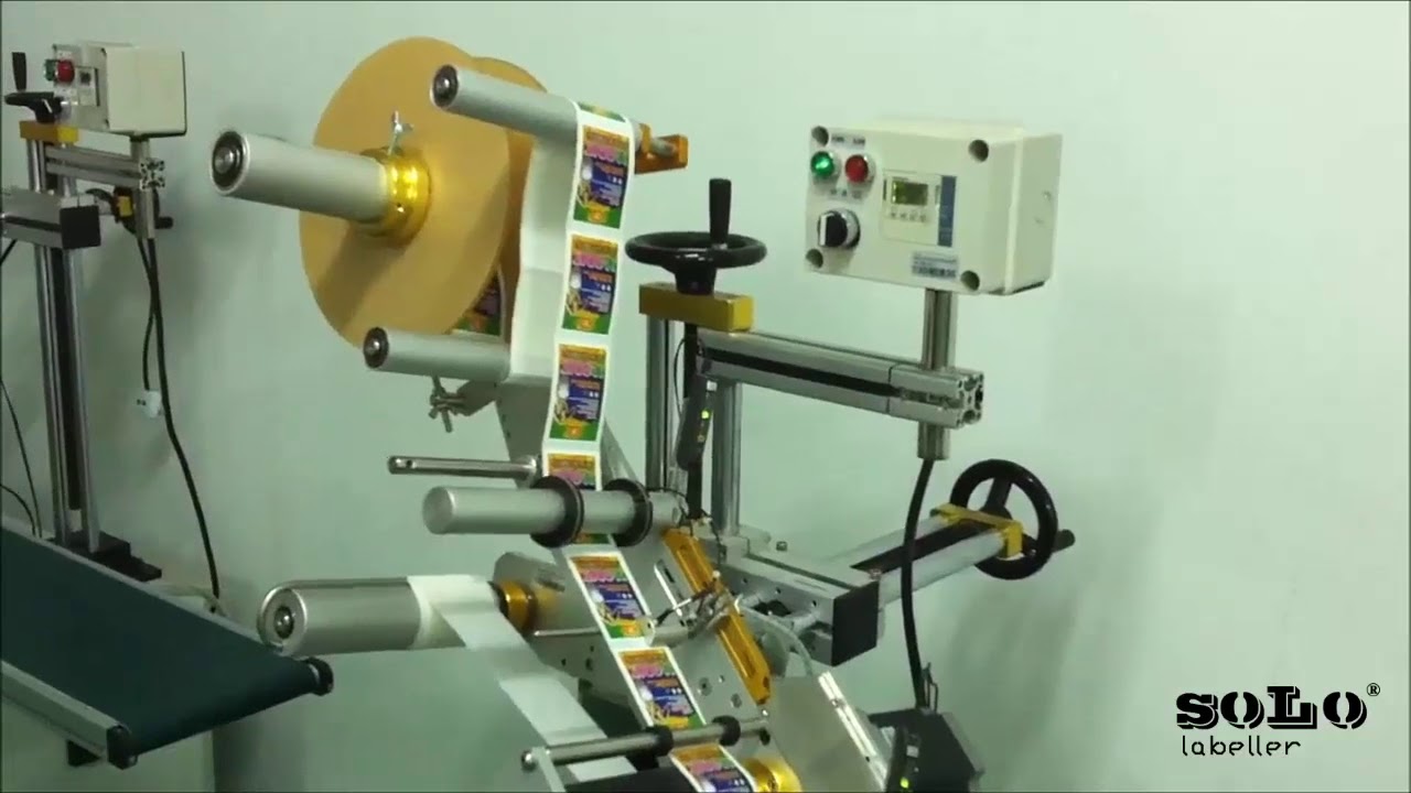 Sachet Labelling Machine | Top Labelling Machine | Solo Labeller ...