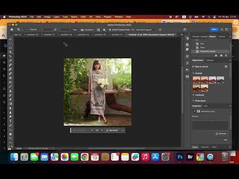 Resize to Square Using Generative Expand when the image has a busy background