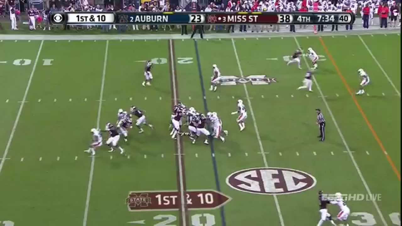 Auburn Defense vs Mississippi State Offense 2014 - YouTube