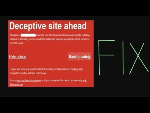 How to fix warnings about unsafe sites - YouTube