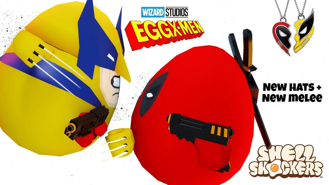 Deadpool & Wolverine are HERE in Shell Shockers!(Eggx-men update) - YouTube