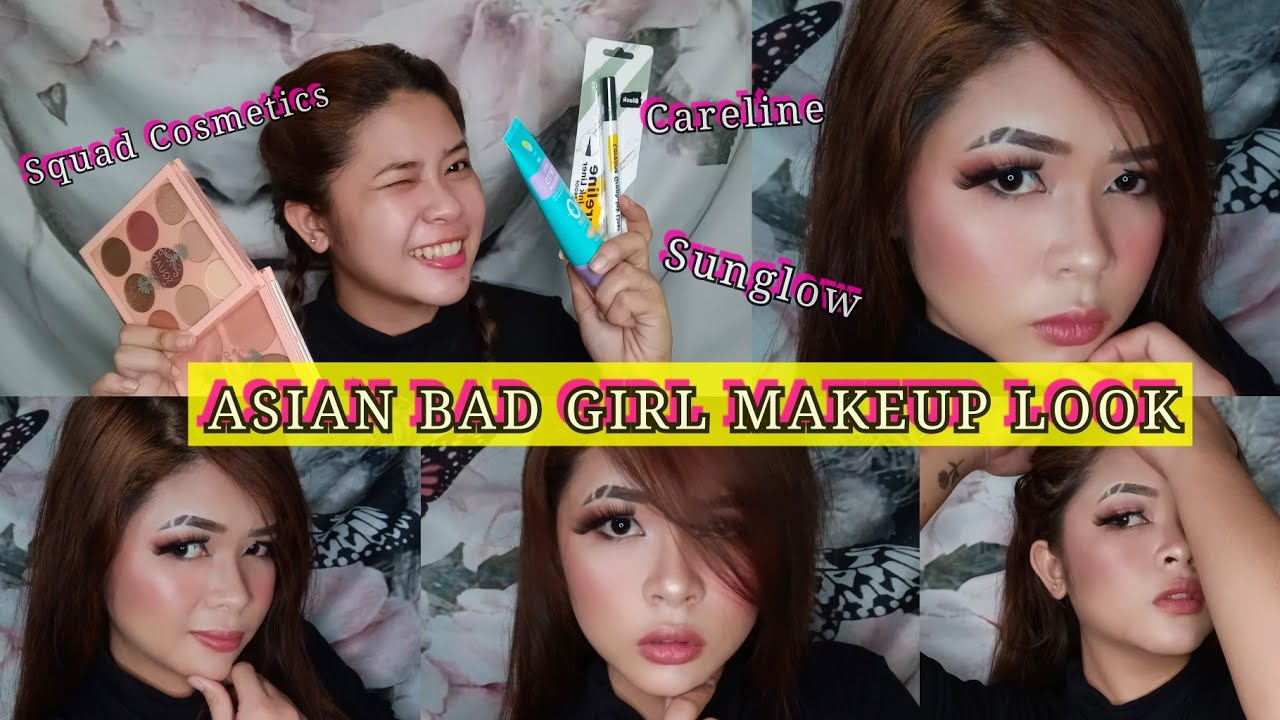 ASIAN BAD GIRL MAKEUP TUTORIAL |Sunglow Tinted Sunscreen|Squad ...