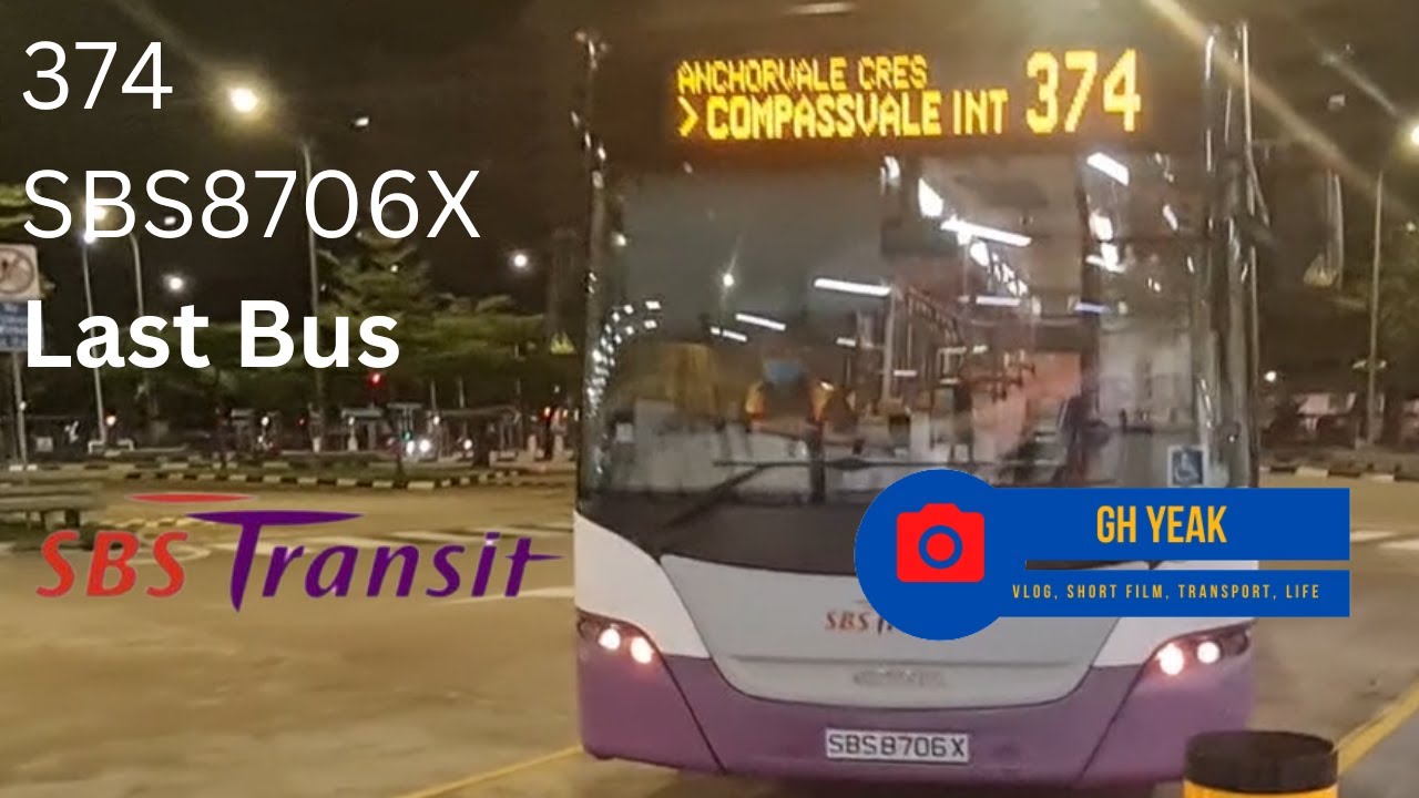 [SBS Transit] Last Bus - Bus Service Feeder 374 (SG1768A) Scania K230UB ...
