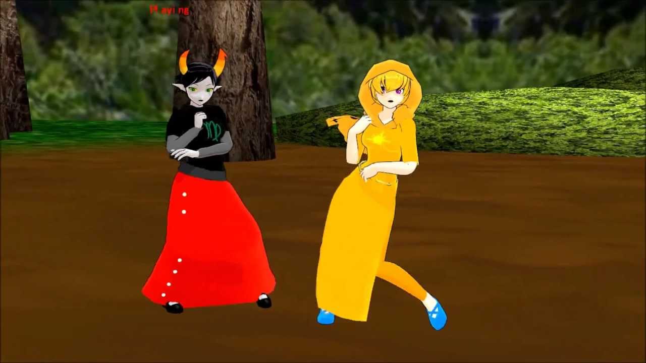 [MMD - Homestuck] RoseMary (Kanaya + Rose) - Kiss Me Aishiteru - YouTube